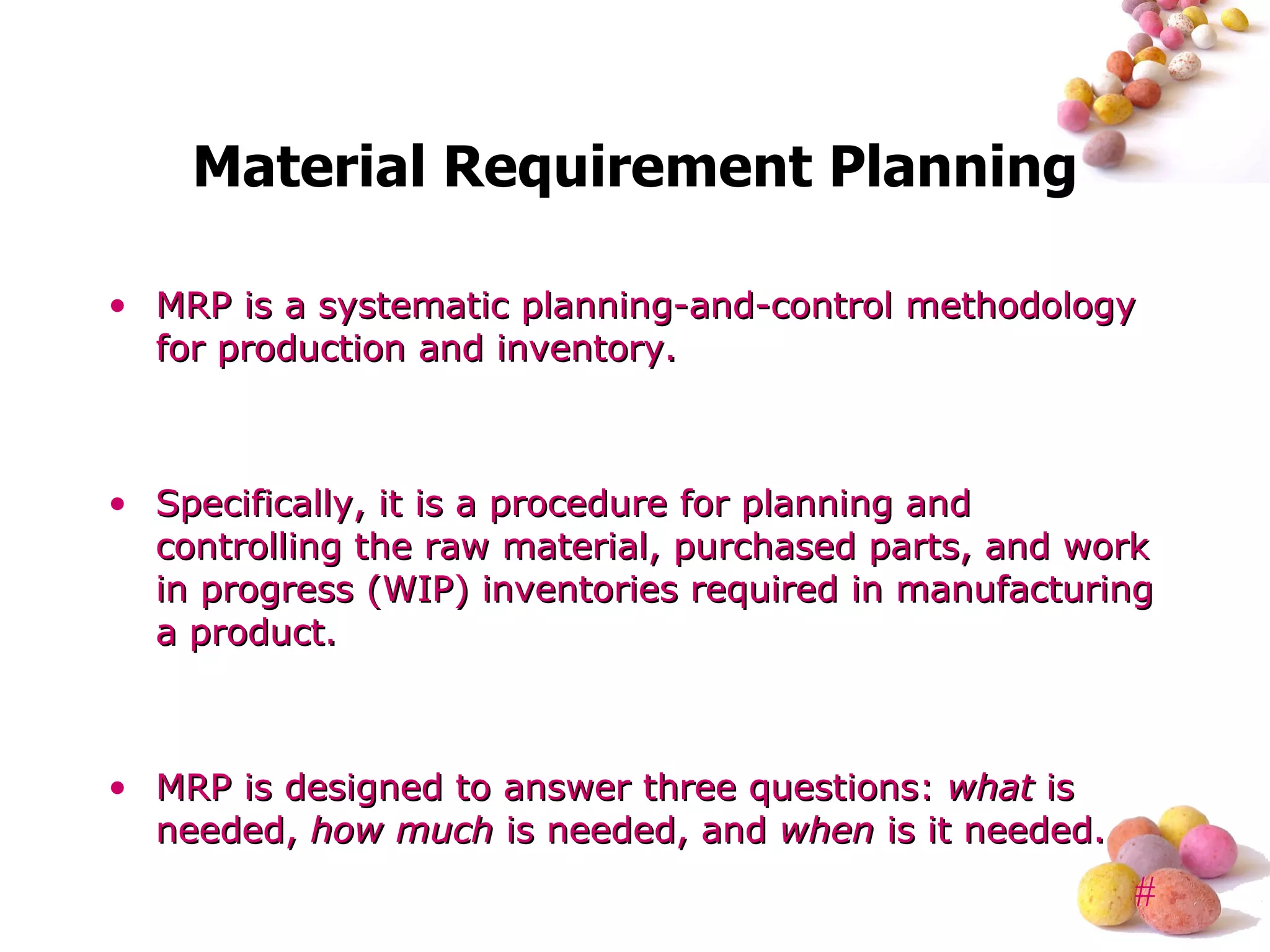 Material Resource Planning | PPT
