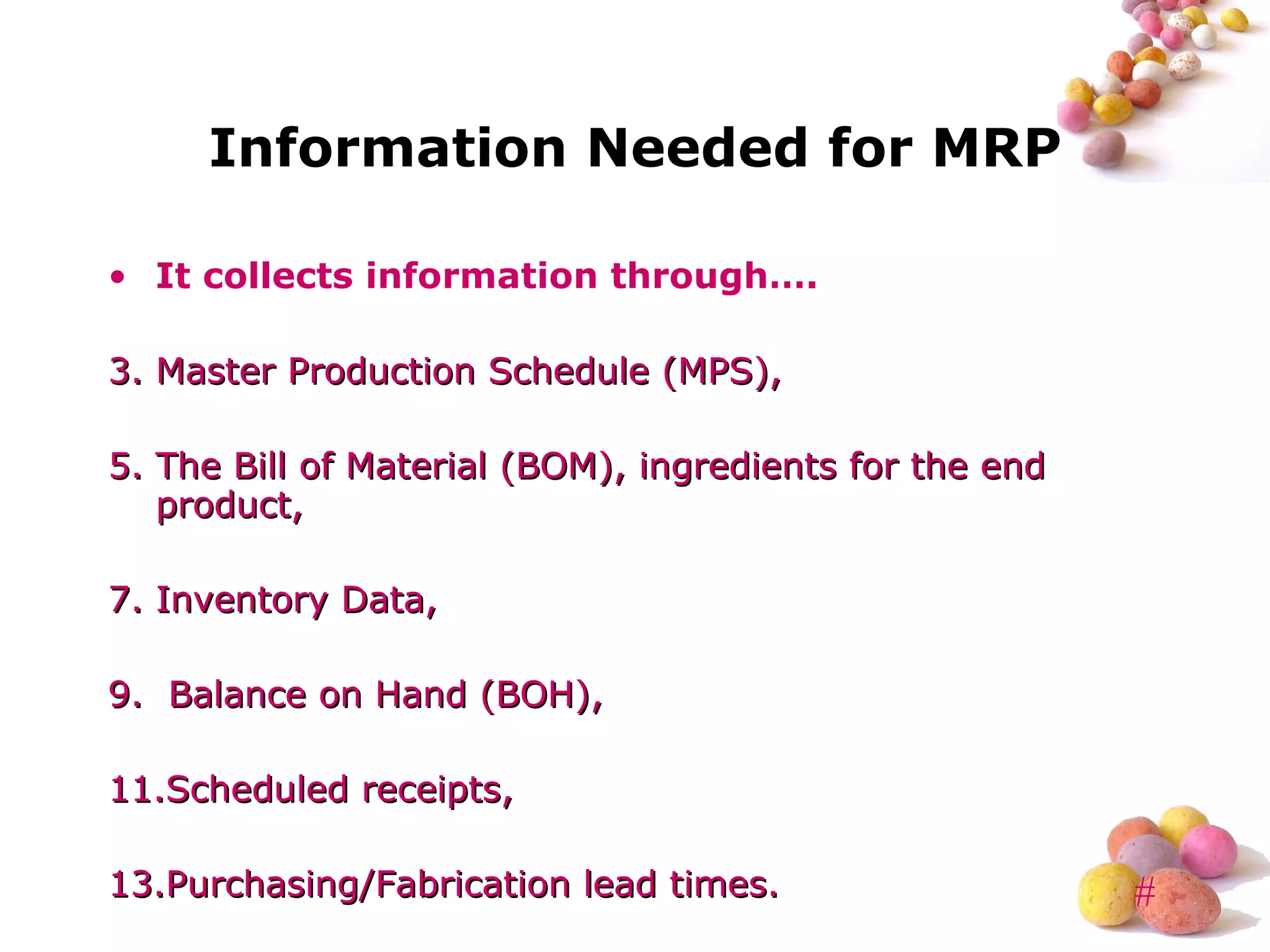 Material Resource Planning | PPT