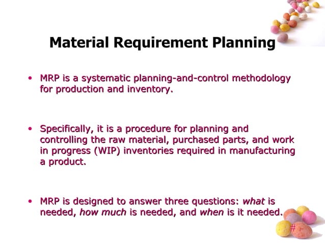 Material Resource Planning | PPT | Logistics | Business