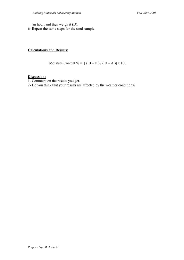 Material testing-lab-manual PRC I manual | PDF