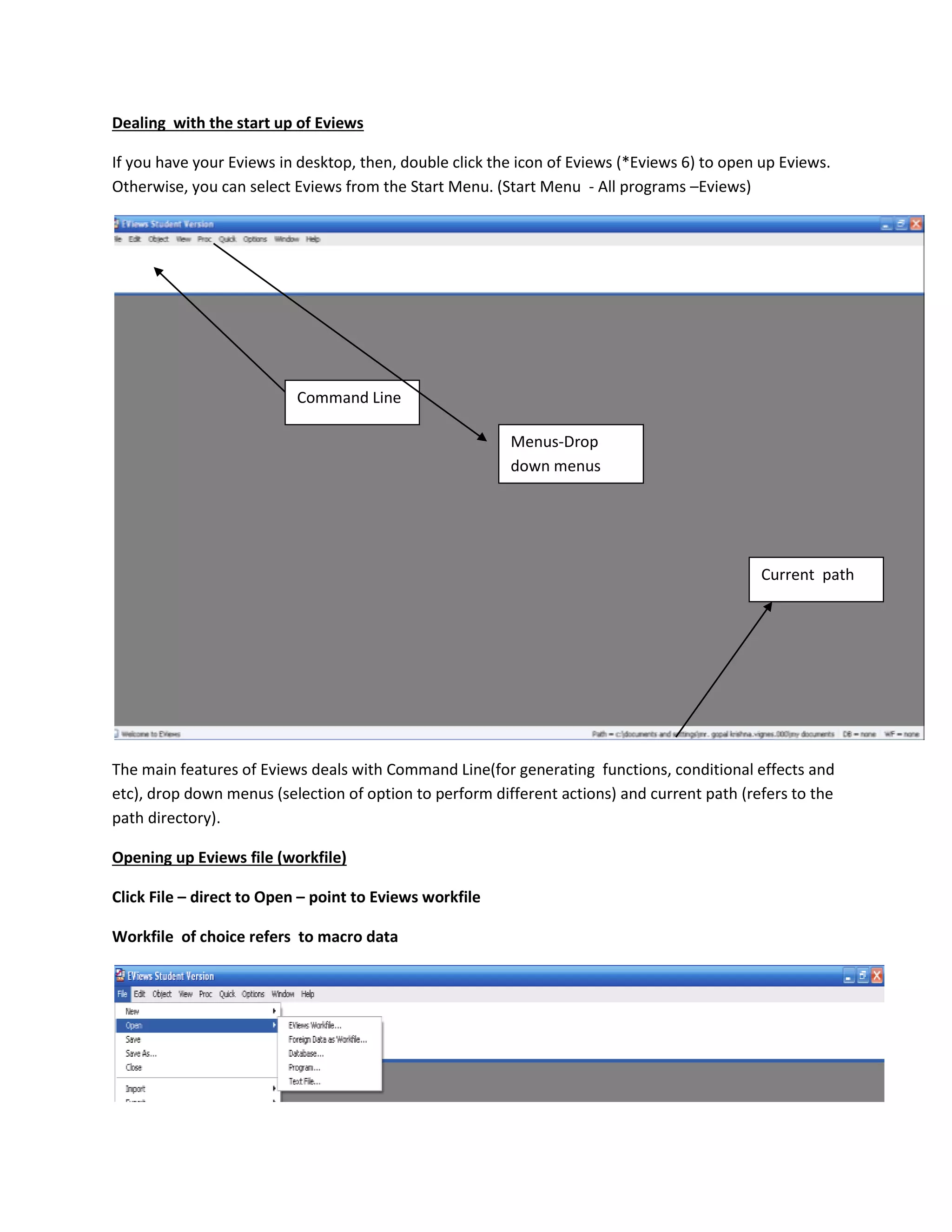 Material 1 introduction to eviews | DOCX
