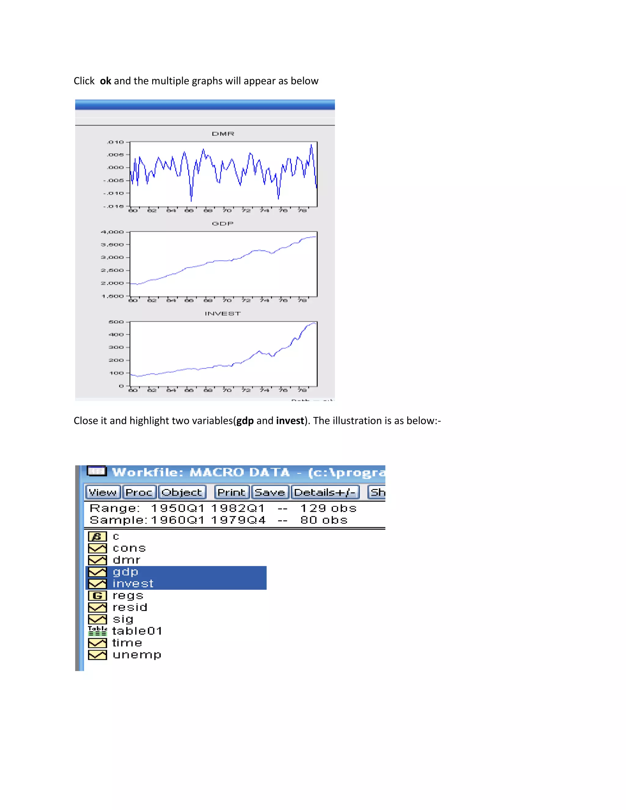 Material 1 introduction to eviews | DOCX