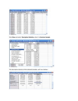 Material 1 introduction to eviews | DOCX
