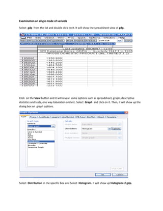 Material 1 introduction to eviews | DOCX