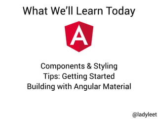 Angular Material (2) - NgVikingsConf | PPT