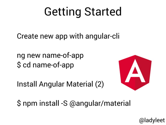 Angular Material (2) - NgVikingsConf | PPT