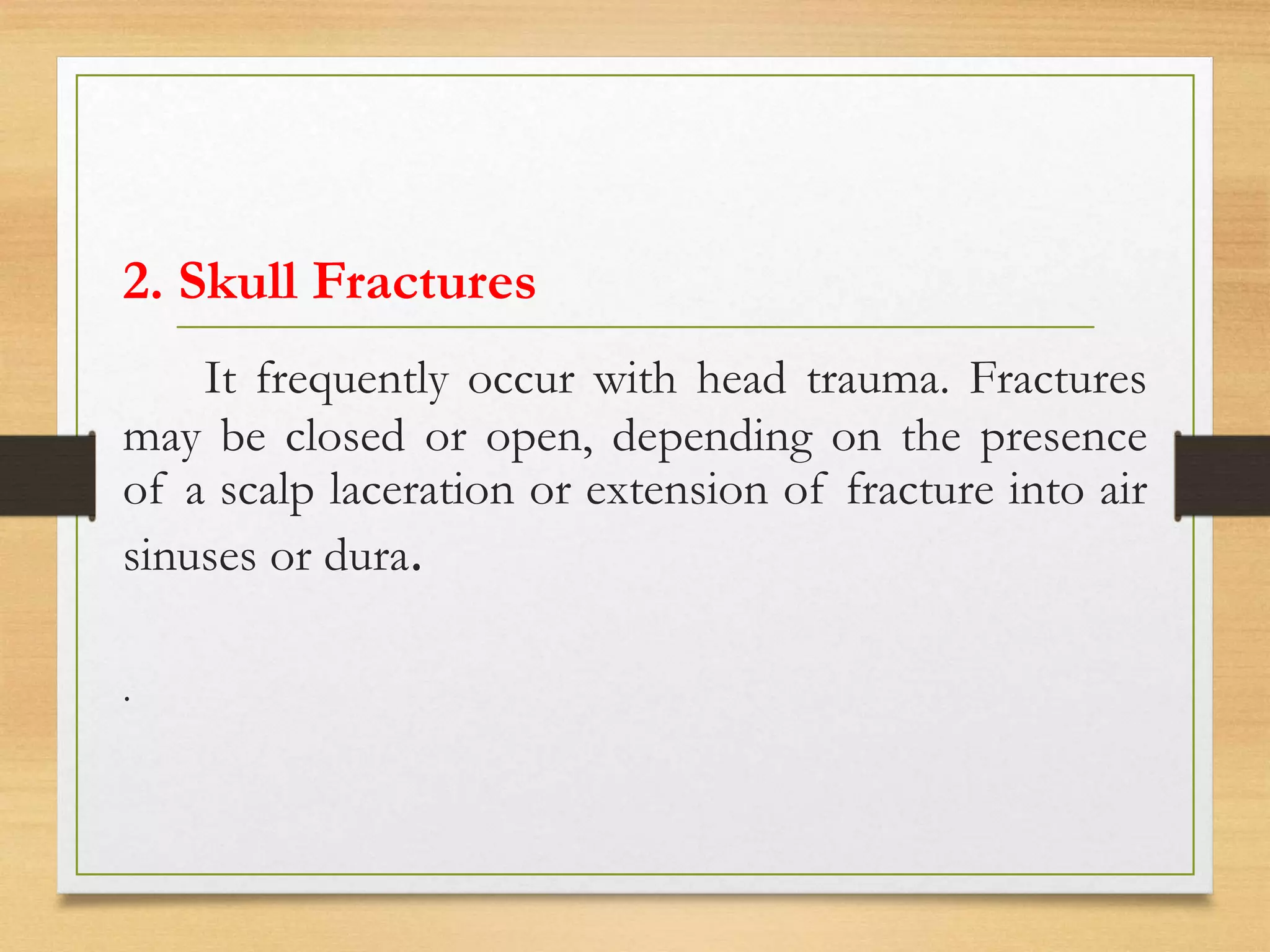 Head injury and nursing management | PPTX