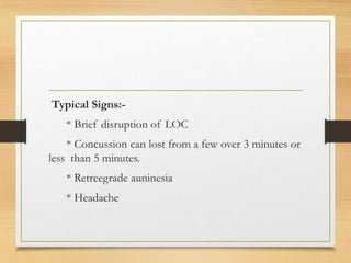 Head injury and nursing management | PPTX