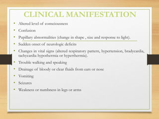 Head injury and nursing management | PPTX