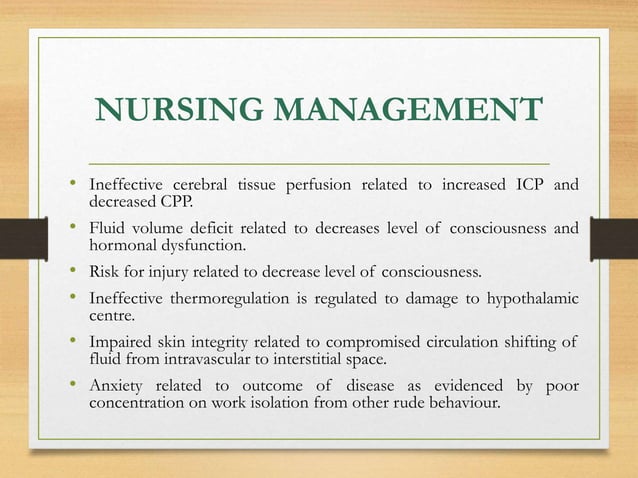 Head injury and nursing management | PPTX