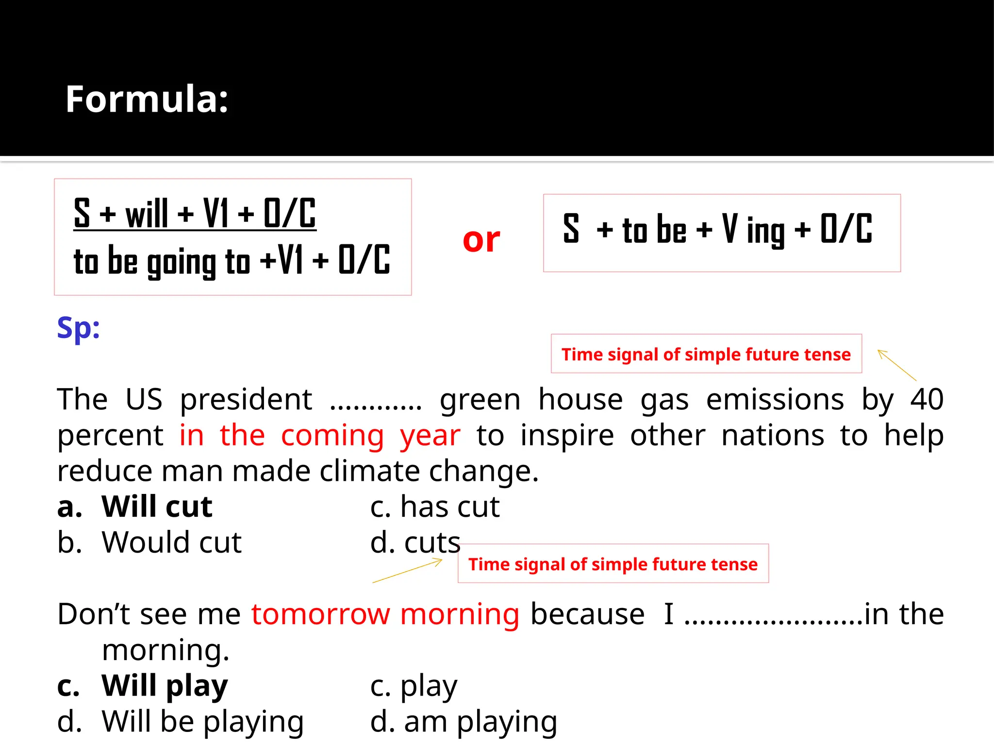 Material 7: Future Tenses (The understanding of English Grammar | PPTX