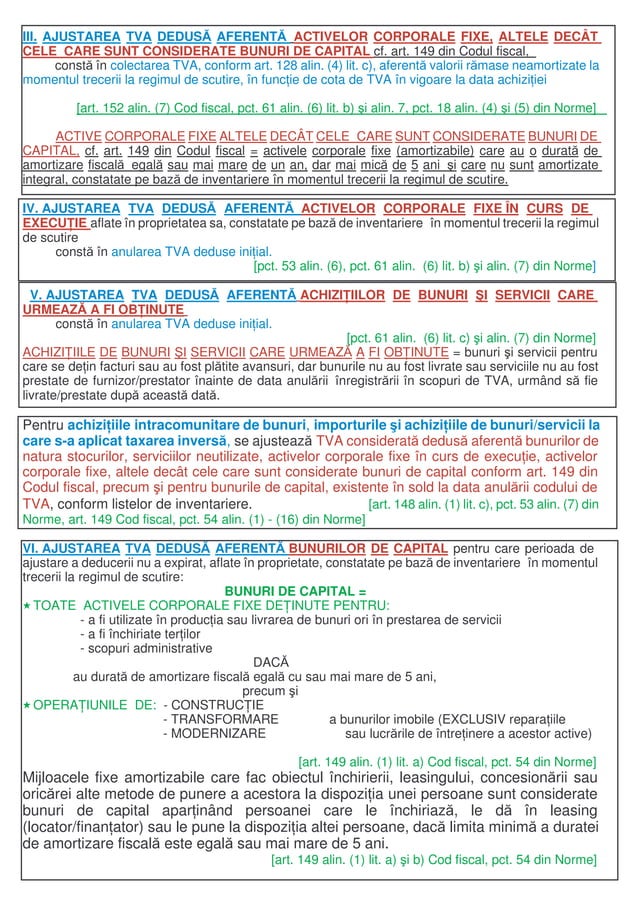 Ajustarea TVA dedusa la iesirea din evidenta ca platitor de TVA la cerere | PDF