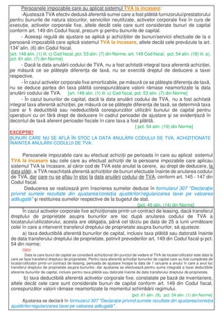 Ajustarea TVA dedusa la iesirea din evidenta ca platitor de TVA la ...