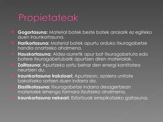 Materialak eta Saiakuntzak | PPT