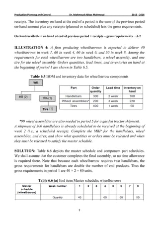 Material and capacity requirements planning (mrp and crp) part 2 | PDF