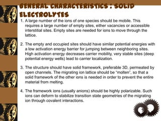 Material and electrolyte | PPTX