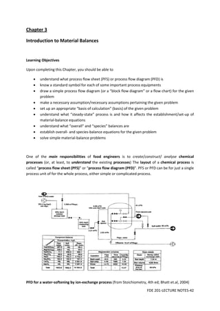 Material and Energy Balance | PDF