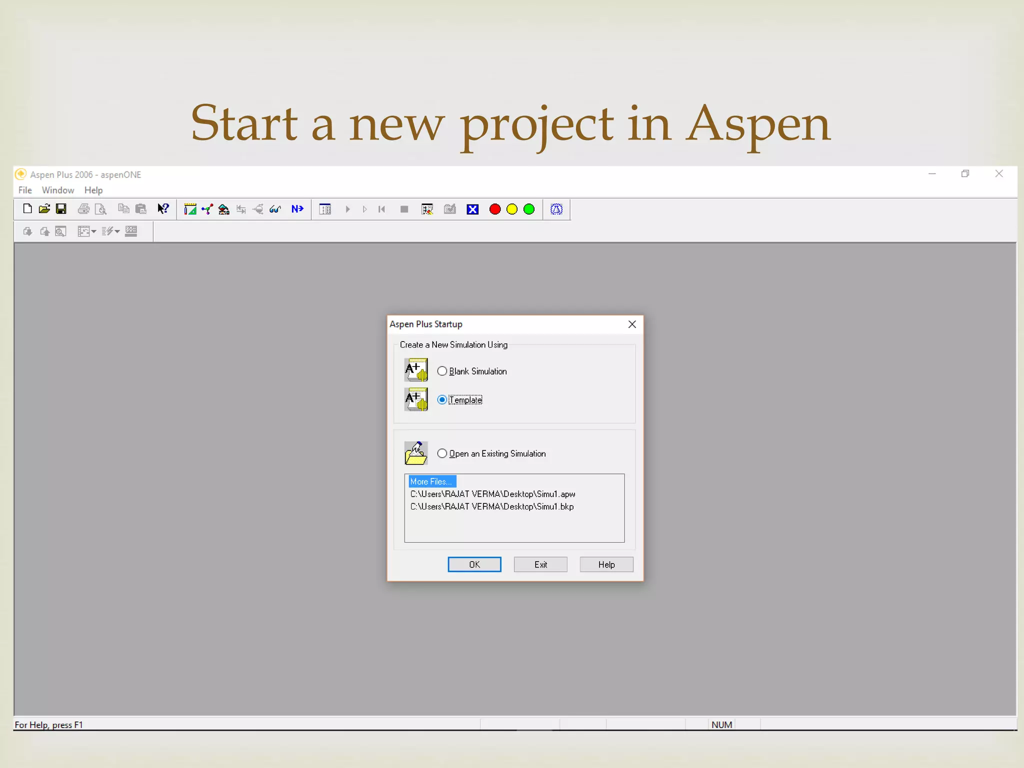 Material and energy balance using Aspen | PPTX