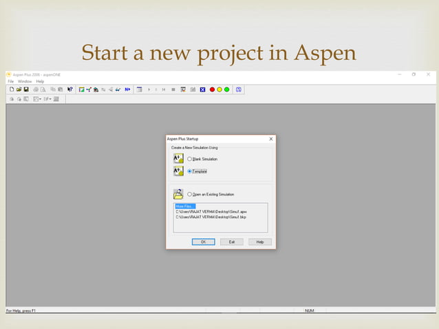 Material and energy balance using Aspen | PPTX