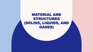 MATERIAL AND STRUCTURE OF CHEMISTRY CLASS 7 | PPTX