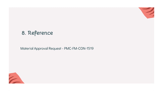 Material approval procedure | PDF