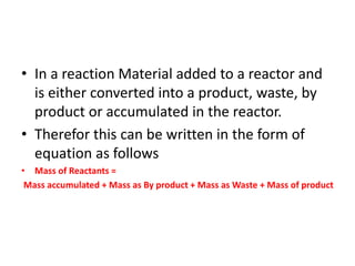Material balance | PPTX