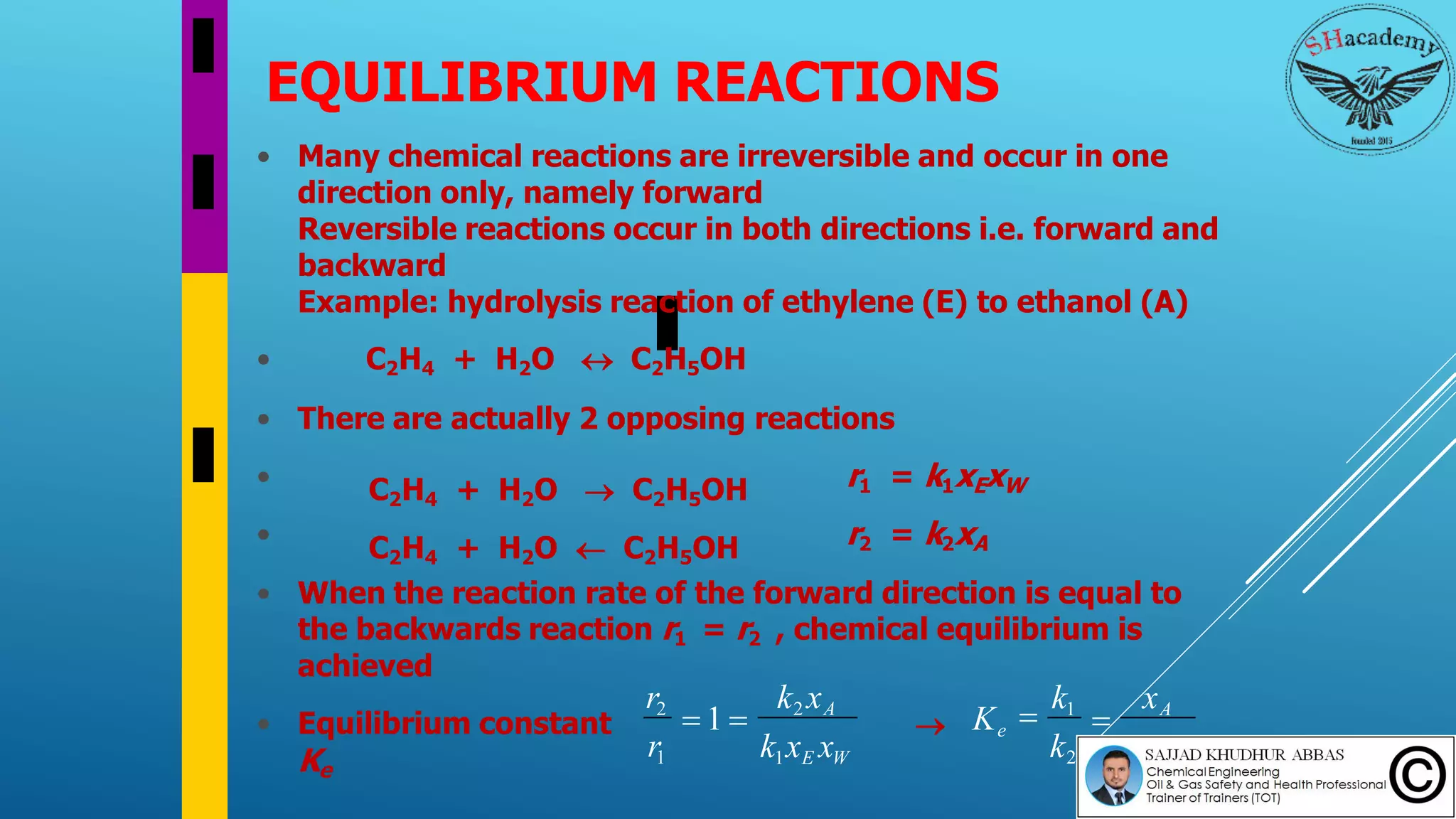 Episode 62 : MATERIAL BALANCE FOR REACTING SYSTEM | PPTX