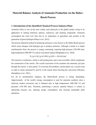 Material Balance Analysis of Ammonia Production via the Haber.docx
