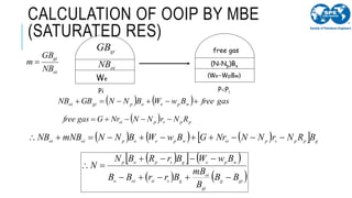 Material Balance Equation Presentation | PPTX