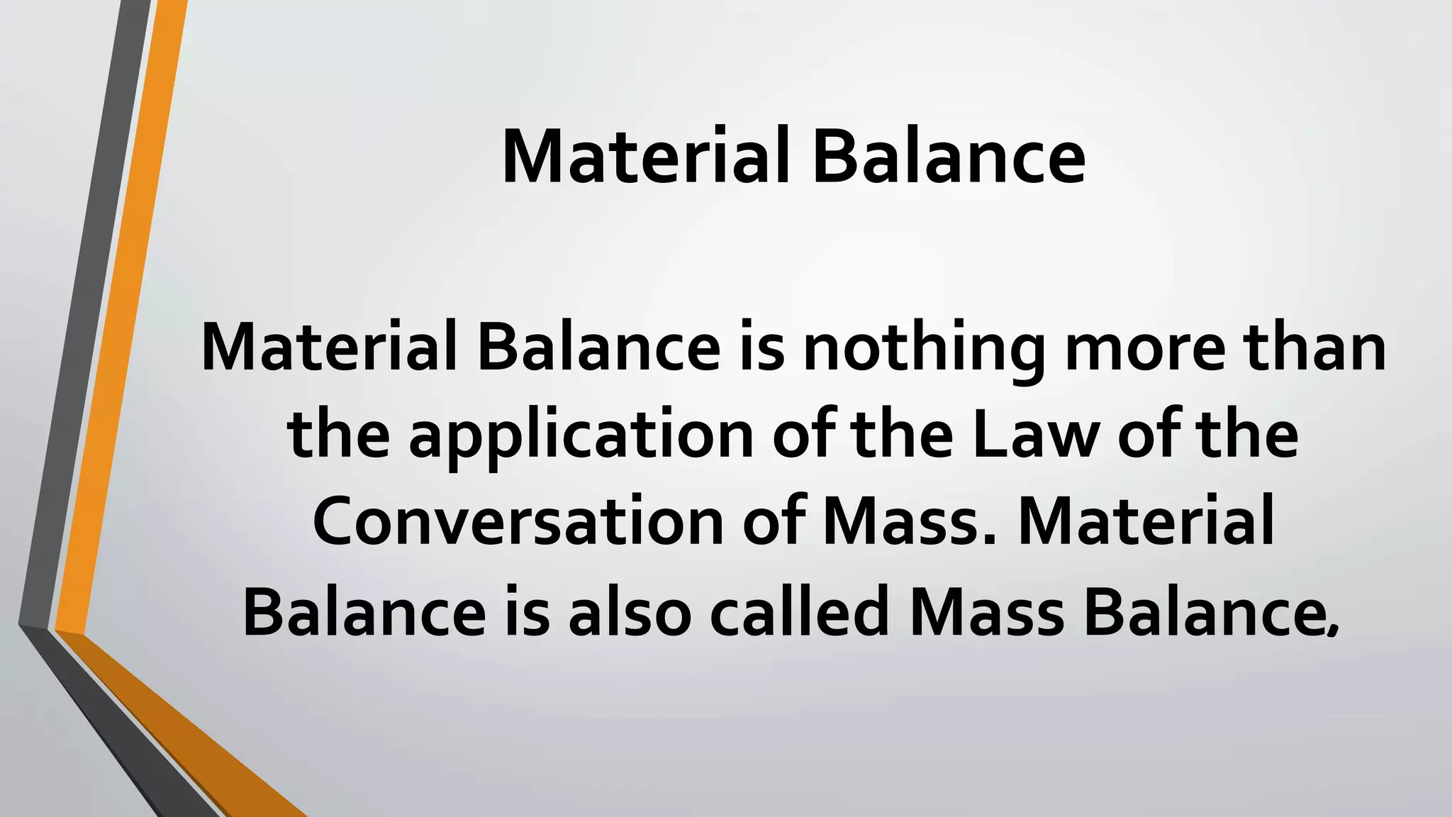 Material balance for multiple units without chemical equation | PPTX