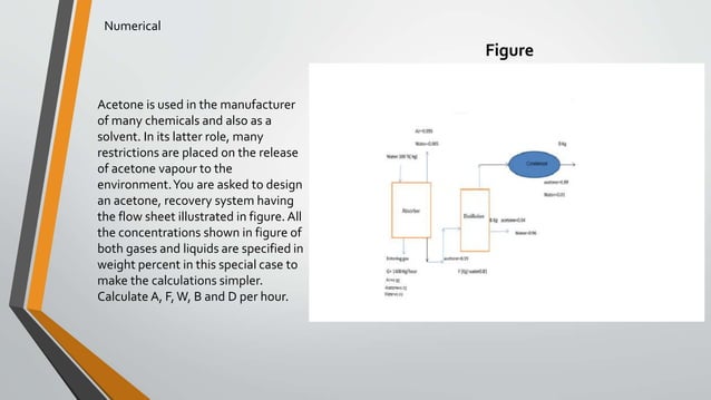 Material balance for multiple units without chemical equation | PPTX
