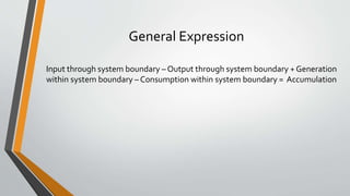 Material balance for multiple units without chemical equation | PPTX
