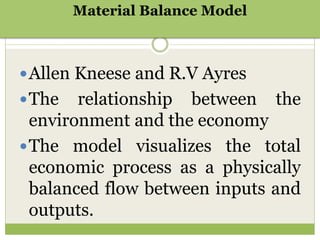 Material Balance Model | PPTX