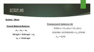 Material balance problem without chemical reaction | PPTX