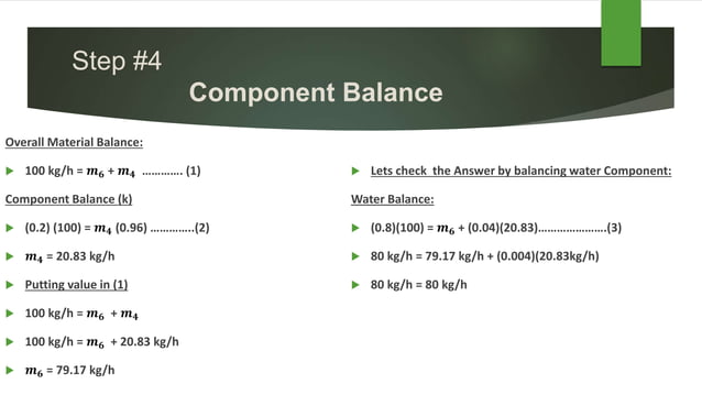 Material balance problem without chemical reaction | PPTX | Chemistry ...
