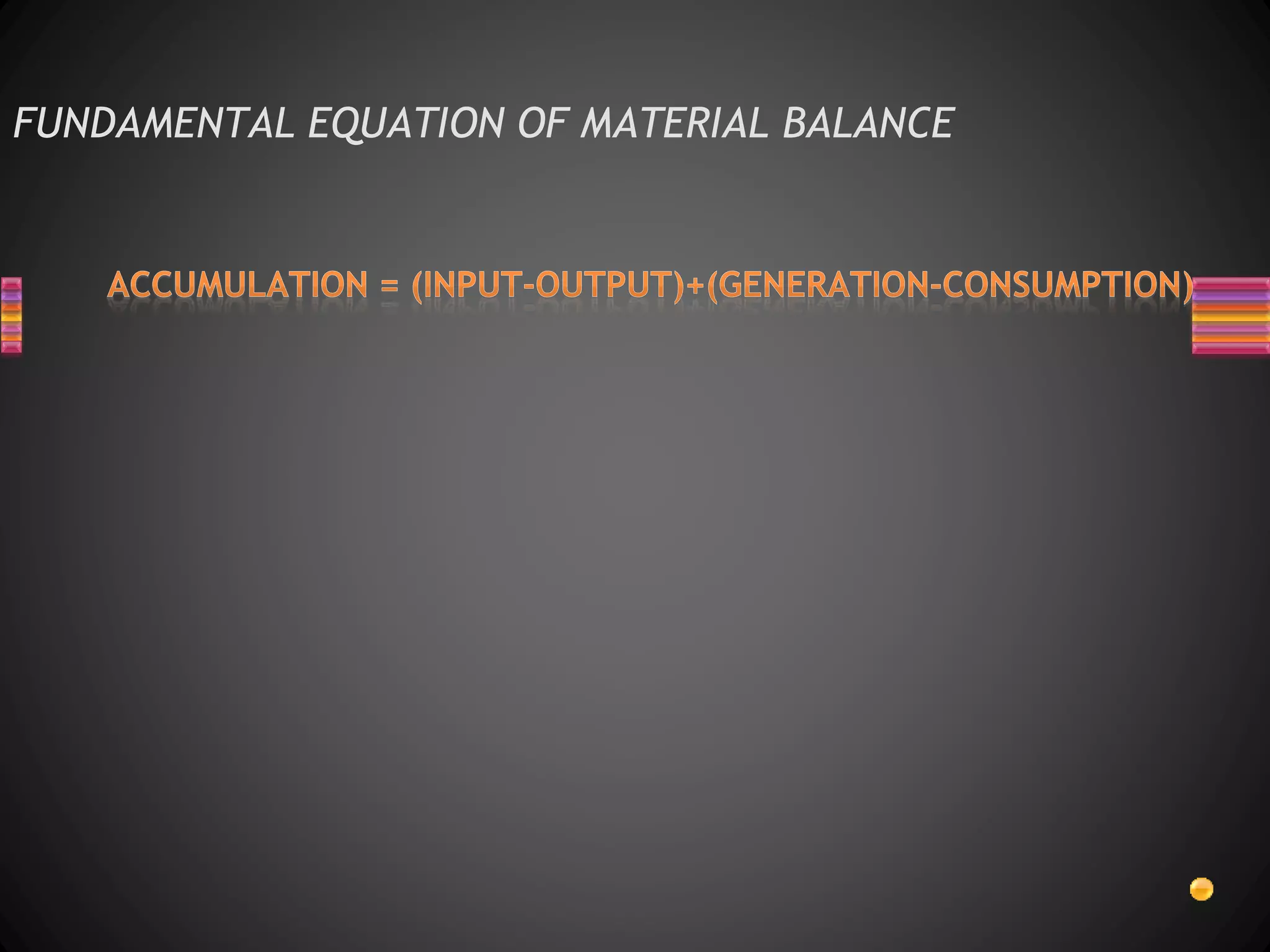 Material balances for chemical engineering | PPTX