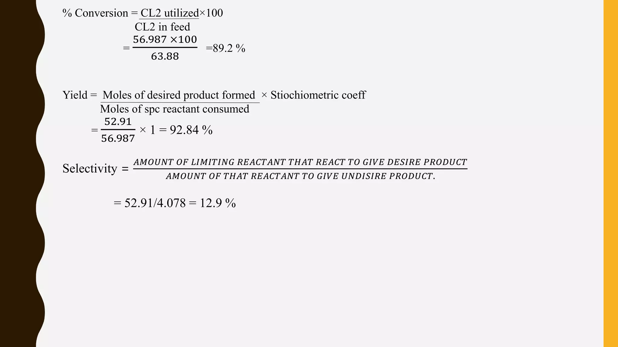 Material balance with chemical reaction | PPTX
