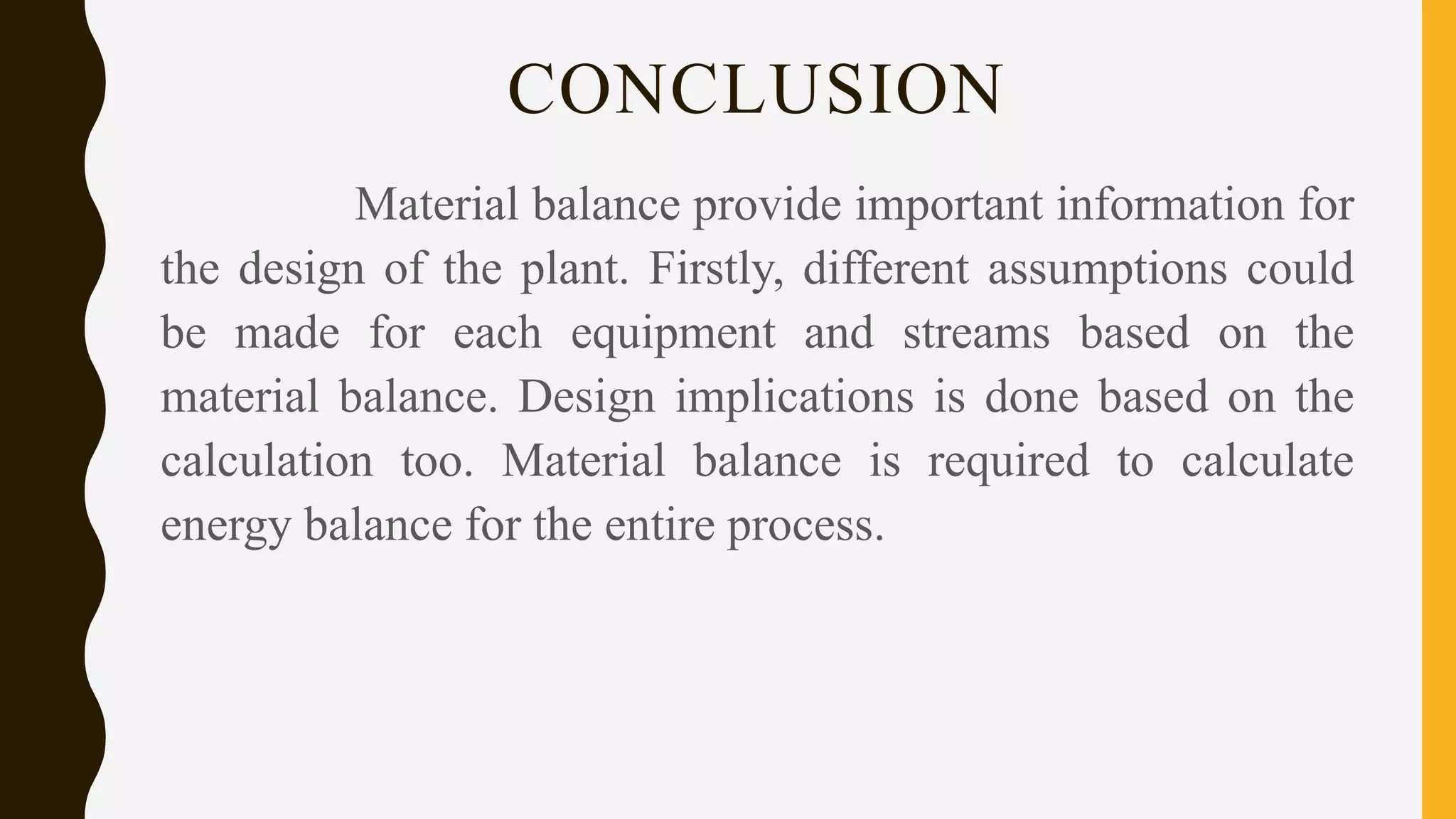 Material balance with chemical reaction | PPTX