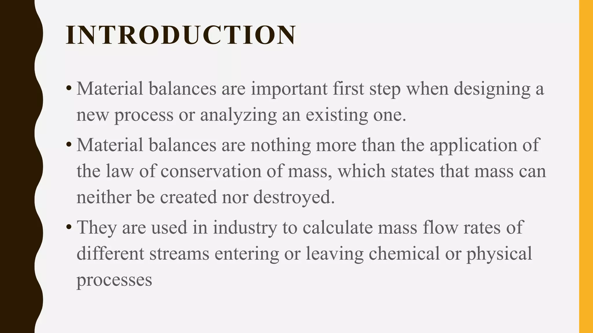 Material balance with chemical reaction | PPTX