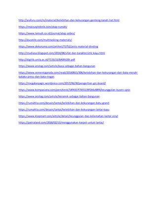 Material bangunan | DOCX