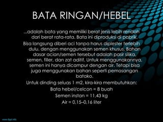 Material bangunan dinding interior | PPT