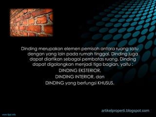 Material bangunan dinding interior | PPTX