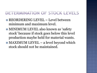 Material control | PPTX