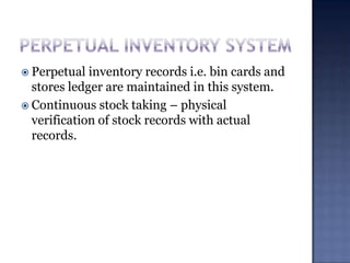 Material control | PPTX