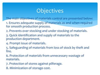Material control | PPTX
