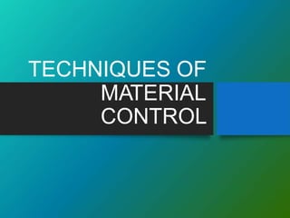 Materialcontrol | PPTX | Logistics | Business