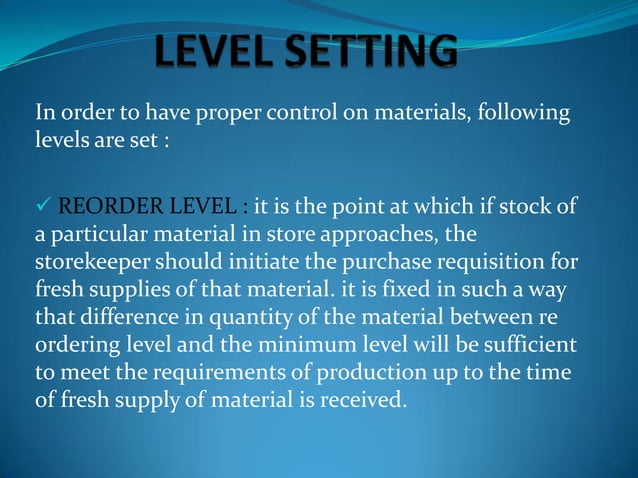 Material control and its techniques | PPTX | Logistics | Business
