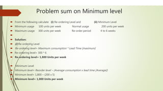 Material control ppt | PPT