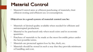 Material control ppt | PPT