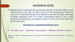 Material cost and control | PPTX
